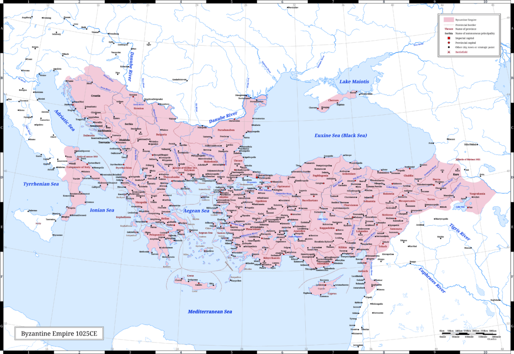 The Byzantine Empire in maps : a turbulent history. - Byzantine World