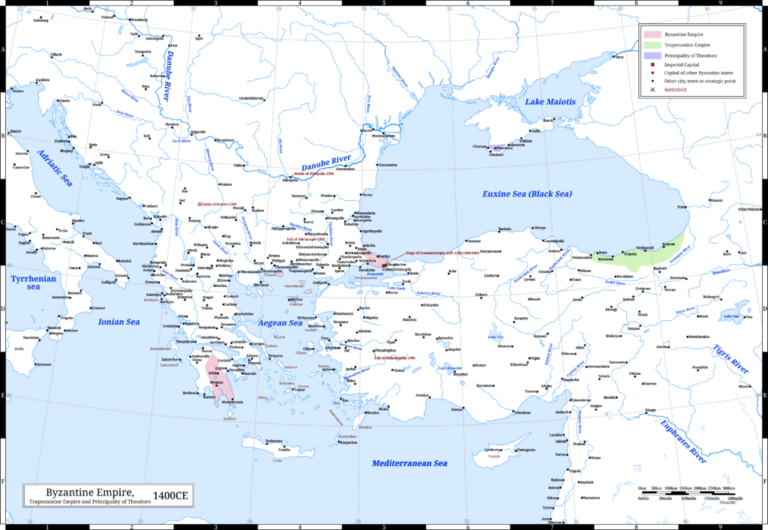 The Byzantine Empire in maps : a turbulent history. - Byzantine World
