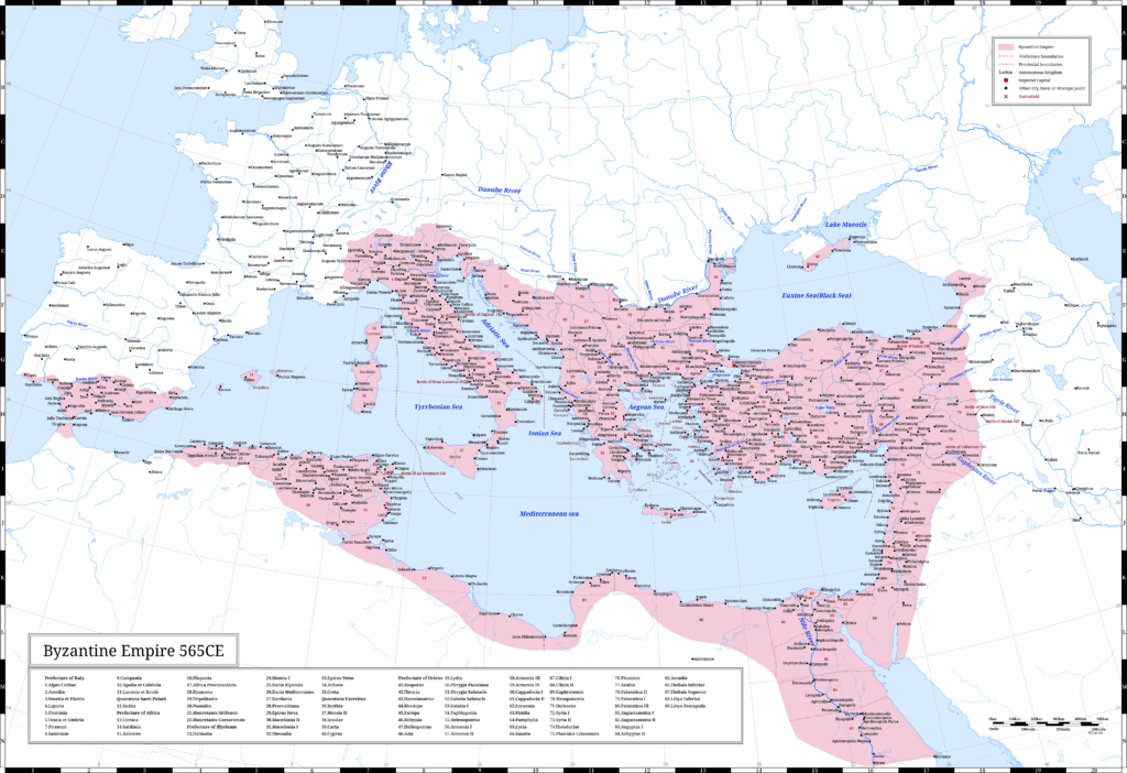 The Byzantine Empire in maps : a turbulent history. - Byzantine World