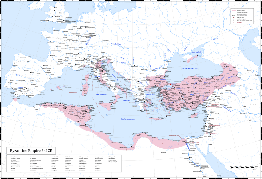 The Byzantine Empire in maps : a turbulent history. - Byzantine World