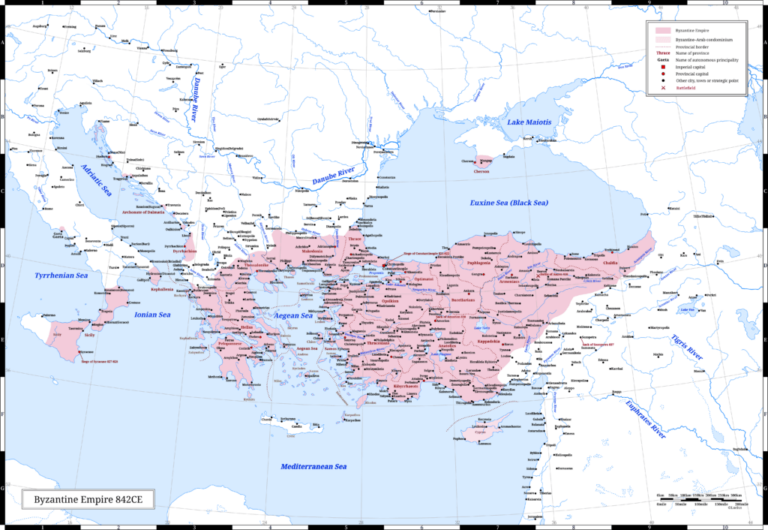 The Byzantine Empire in maps : a turbulent history. - Byzantine World
