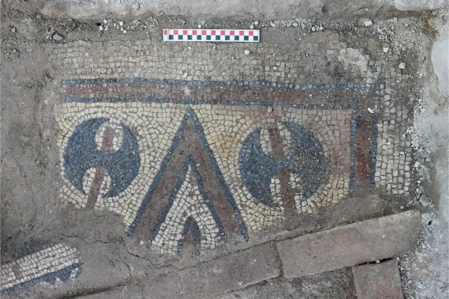 Mosaic unearthed in the excavations of a byzantine monastery in Turkey ...